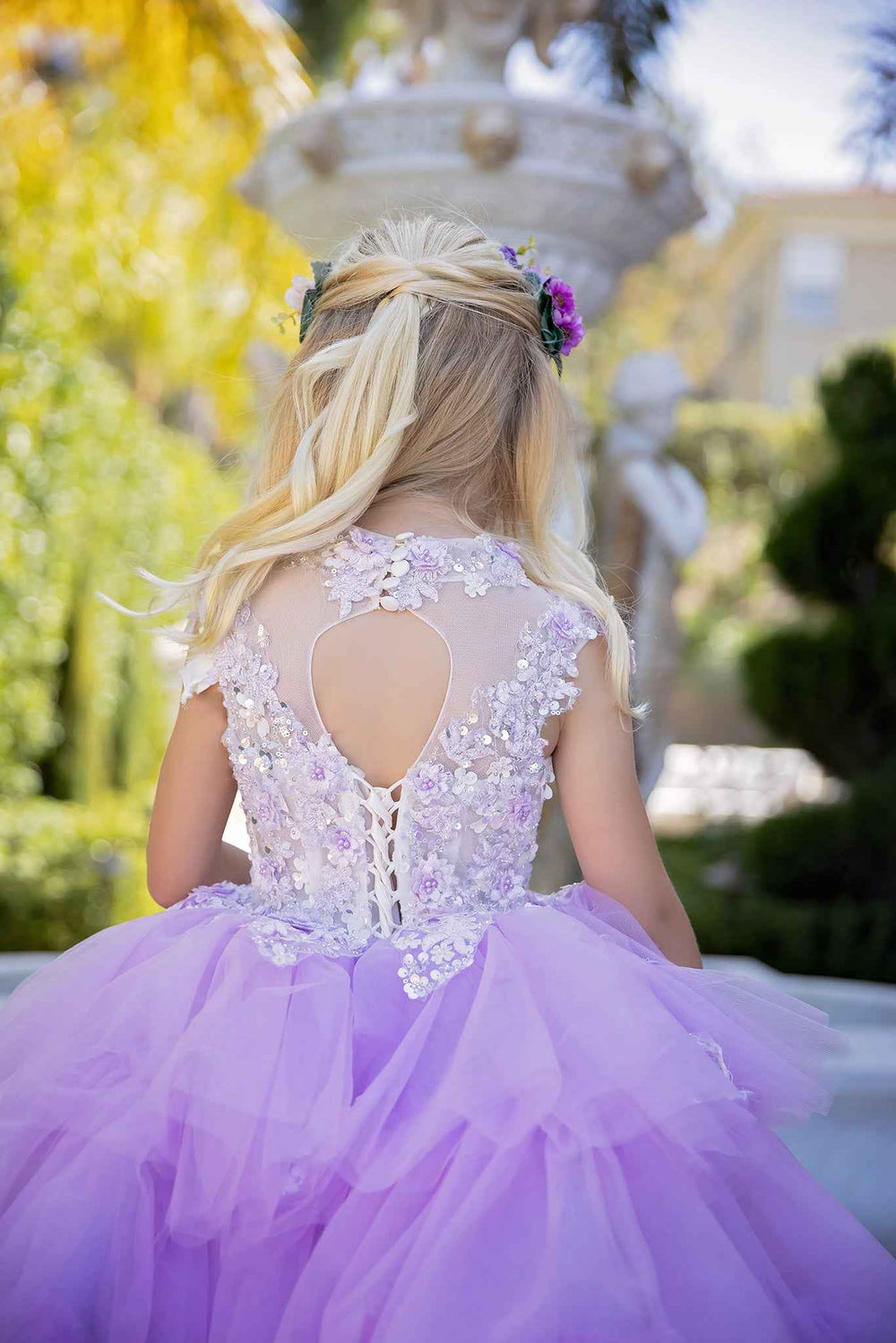 Luxury Lilac Princess Dress - Dreamy Elegance for Your Child